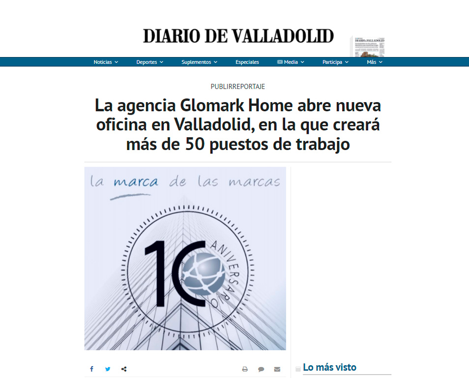 La agencia Glomark Home abre nueva oficina en Valladolid, en la que ... La agencia Glomark Home abre nueva oficina en Valladolid, en la que ...